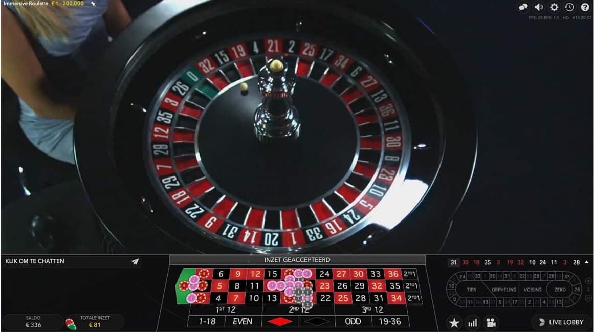 Immersive Roulette van Evolution Gaming Review - Exclusieve bonus