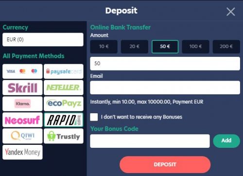 Top Rapid Transfer Online Casino's - Direct storten dankzij Skrill